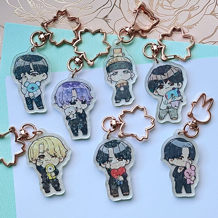 BTS Acrylic Keychain – Mango Mousse